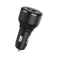 China 45W PD QC3.0 USB C Car Charger 2 Port Fast Charging for MacBook iPhone Samsung for sale