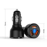 China 54W Max Quick Charge 3.0 Three USB Car Charger Mini Size Fast Charging for All Phones for sale