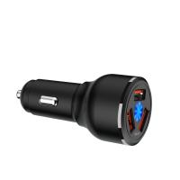 China 54W Max Quick Charge 3.0 Three USB Car Charger Mini Size Fast Charging for All Phones for sale