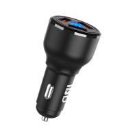 China 54W Max Quick Charge 3.0 Three USB Car Charger Mini Size Fast Charging for All Phones for sale
