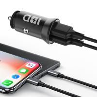 China Wholesale 24W Mini Dual USB Car Charger 5V 2.4A Fast Charging Adapter for sale