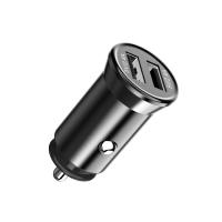 China Wholesale 24W Mini Dual USB Car Charger 5V 2.4A Fast Charging Adapter for sale