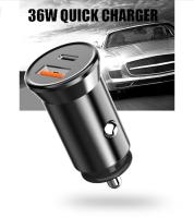 China 30W PPS Fast Car Charger Adapter PD QC 18W Aluminium Alloy 48.5mm for sale