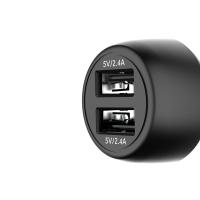 China 24W Dual Port USB Car Charger 4.8A Mini Fast Charging Adapter for Mobile Phones for sale