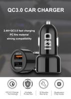China 30W USB C Fast Car Charger PD QC 3.0 Mini Dual Port for iPhone Samsung for sale