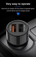 China 30W USB C Fast Car Charger PD QC 3.0 Mini Dual Port for iPhone Samsung for sale
