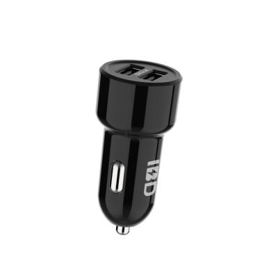 China 15W 3.1A Dual Port Fast Car Charger with Built-in LED Light CE FCC ROHS for sale