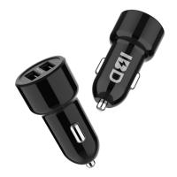 China 15W 3.1A Dual Port Fast Car Charger with Built-in LED Light CE FCC ROHS for sale