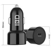 China IBD Single PD20W Car Charger Fast Charging 12V 24V Input for Smartphones for sale