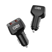China QC3.0 Fast Charging Car Charger 2 Ports 36W Dual USB Quick Charge 3.0 Car Adapter for sale