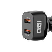 China QC3.0 Fast Charging Car Charger 2 Ports 36W Dual USB Quick Charge 3.0 Car Adapter for sale
