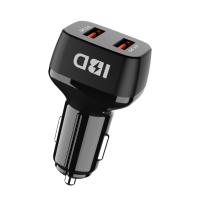 China QC3.0 Fast Charging Car Charger 2 Ports 36W Dual USB Quick Charge 3.0 Car Adapter for sale