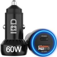China 60W PPS PD USB C Car Charger 30W QC3.0 Fast Charging Adapter Aluminum Alloy for sale