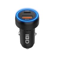 China 48W PD QC3.0 Dual USB Fast Car Charger Adapter 2 Port Aluminum Alloy for sale