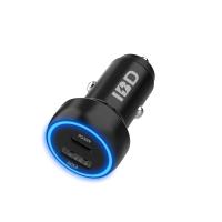 China 48W PD QC3.0 Dual USB Fast Car Charger Adapter 2 Port Aluminum Alloy for sale
