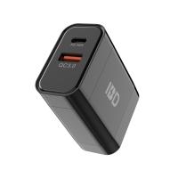 China 48W QC3.0 PD Fast Wall Charger 2 Port USB A Type C Travel Charger EU US Plug for sale