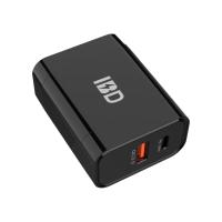 China 48W QC3.0 PD Fast Wall Charger 2 Port USB A Type C Travel Charger EU US Plug for sale