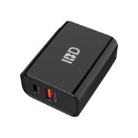 China 48W QC3.0 PD Fast Wall Charger 2 Port USB A Type C Travel Charger EU US Plug for sale