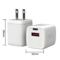 China PC Fireproof Mini 33W 30W Wall Charger Adapter USB A+C Port For Phone for sale