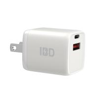 China PC Fireproof Mini 33W 30W Wall Charger Adapter USB A+C Port For Phone for sale
