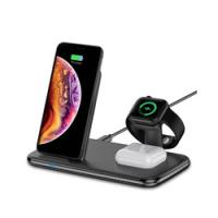 China 3 in 1 Wireless Car Charger 15W Fast Charging Station for Phone Watch Earbuds Detachable for sale