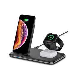 China 3 in 1 Wireless Car Charger 15W Fast Charging Station for Phone Watch Earbuds Detachable for sale