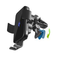 China Qi Fast Wireless Car Charger 15W 10W Auto Clamping Stand Phone Holder with Type C for sale