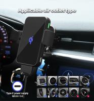 China 15W 10W Fast Wireless Car Charger Stand Automatic Clamping Wireless Car Charger for sale