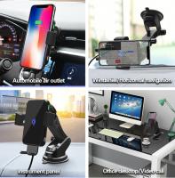 China 15W 10W Fast Wireless Car Charger Stand Automatic Clamping Wireless Car Charger for sale