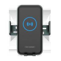 China 15W Clamping Qi Wireless Clamping Car Charger CC ROHS CE Approved for sale
