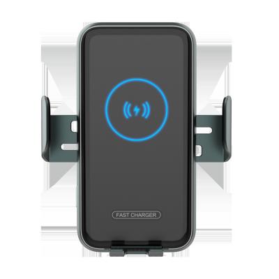 China 15W Clamping Qi Wireless Clamping Car Charger CC ROHS CE Approved for sale