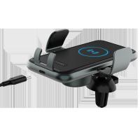 China 15W Wireless Car Charger Mount with Tight Clamp Aluminium Alloy Qi Fast Charging for sale