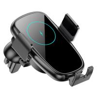China 15W Wireless Car Charger Holder Fast Qi Dash Mount Smart Sensor Phone Holder for sale