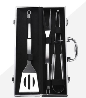 China Promotion BBQ Tool With Aluminum Box 3PCS  For Wholesale Barbecue Outdoor Tool for sale