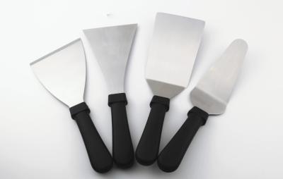 China Stainless steel Cookware Food Shovel with Plastic Handle For Kitchen Appliance for sale