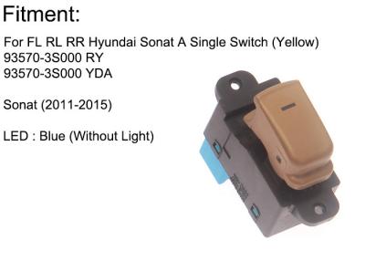 China Auto Power window switch FR,RL,RR for Hyundai sonata 8  Single switch  2011-2015 OE 93570-3S000,93570-3S000RY for sale