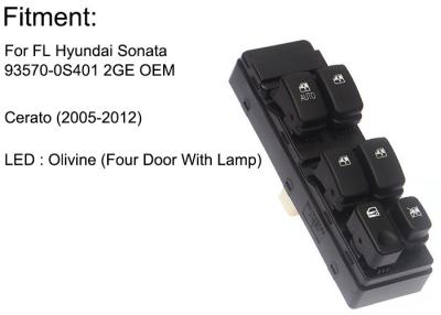China Auto Power window switch Front Left with/Without key for Hyundai Cerato four door with light 2005-2012 OE 93570-0S401 for sale
