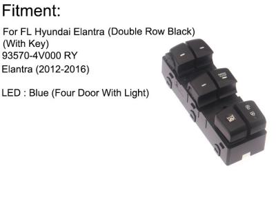 China Hyundai Elantra Universal Power Window Switch Four Door Blue Light 93570-4V000 for sale