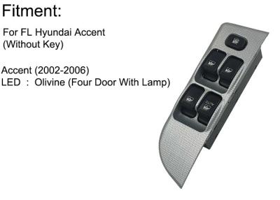 China Four Door Passenger Side Window Switch Front Left Hyundai Accent Yellow Light for sale