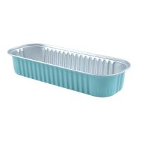 China 200ml Rectangle Disposable Aluminum Foil Container 12mic Food Grade for Cooking Takeout for sale