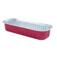 China Rectangle Disposable Aluminum Foil Durian Pan Container Box Baking Foil Box with Lids for sale