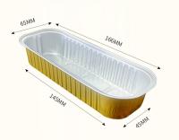 China Custom Disposable Aluminum Foil Durian Box with PP Lid 12mic 18mic Food Grade for sale