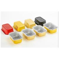 China Eco Friendly Baking Insulation Tray Box with Lids Aluminum Foil Pans 12mic Thickness for sale