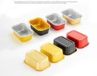China Eco Friendly Baking Insulation Tray Box with Lids Aluminum Foil Pans 12mic Thickness for sale
