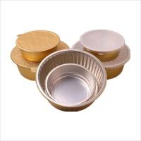China Food Grade Aluminum Foil Container with Lid 15cm 20cm Custom Sizes for BBQ Pizza Picnic for sale