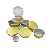 China Food Grade Aluminum Foil Container with Lid 15cm 20cm Custom Sizes for BBQ Pizza Picnic for sale