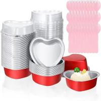 China 200ml Disposable Aluminum Foil Baking Cake Cup Container for Cheese Dessert Bread for sale