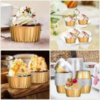 China 200ml Disposable Aluminum Foil Baking Cake Cup Container for Cheese Dessert Bread for sale