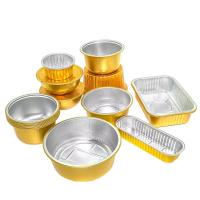 China Round Disposable Aluminum Foil Cake Baking Container with Lids T/T Payment Term for sale