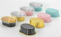 China Customized Shape Foil Box Aluminum Foil Container for Cakes in Kitchen Restaurant Bakery for sale